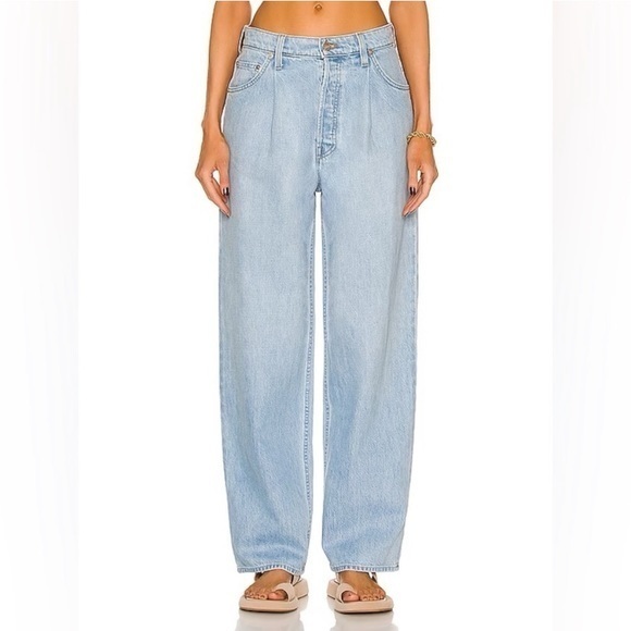 MOTHER | Jeans | Mother Snacks The Pleated Fun Dip Puddle In Just A ...